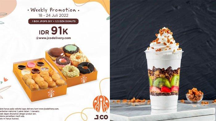 Promo JCO 23 Juli 2022, Paket 1/2 Lusin Donuts 1 Box JPops DIY 91 Ribu ...