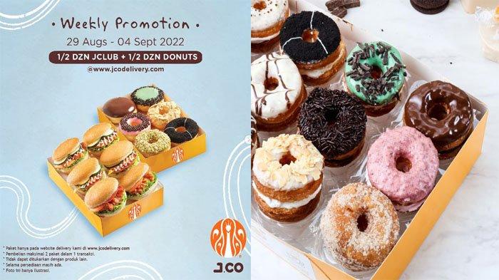 Promo JCO 3 September 2022, Donuts 1/2 Lusin atau 1 Box JPops + JClubs ...