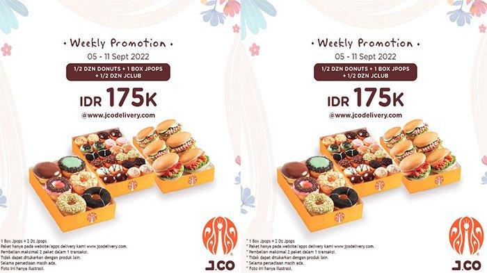 Promo JCO Hari Ini 6 September 2022, 1/2 Lusin Donuts + 1/2 Lusin ...
