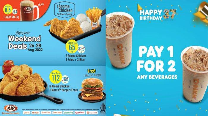 Promo Makanan Hari Ini 26 Agustus 2022, KFC Hokben BreadTalk Pizza Hut ...