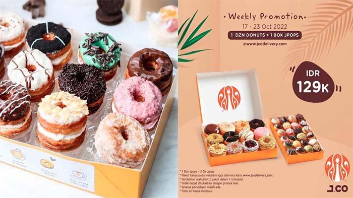 Promo Makanan JCO 20 Oktober 2022, Nikmati 1 Lusin Donuts 1 Box JPops ...