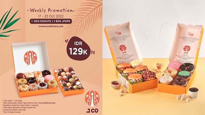 Promo Makanan JCO Terbaru 17 - 23 Oktober 2022, 1 Lusin Donuts + 1 Box ...