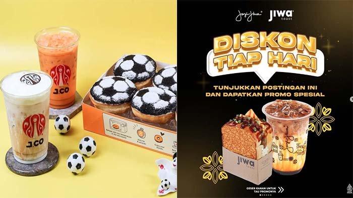 Promo Makanan 16 Desember 2022, JCO Dunkin Donuts Geprek Bensu Domino ...