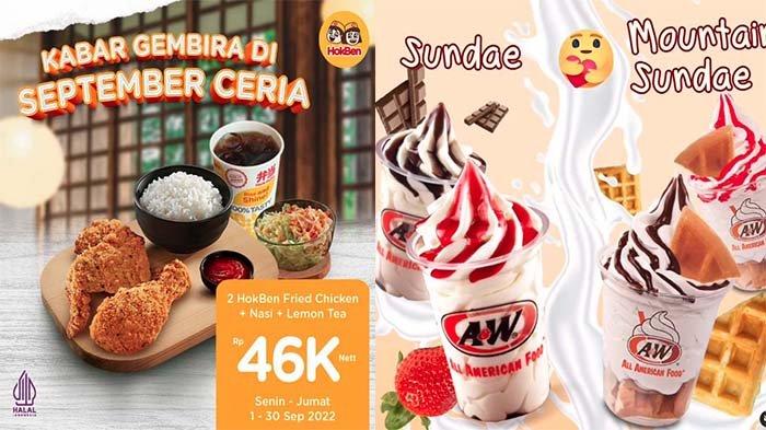 Promo Makanan Hari Ini 22 September 2022, McD KFC Pizza Hut Hokben JCO ...