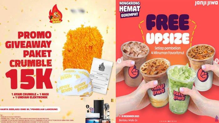 Promo Makanan Minuman 20 Desember 2023, Dunkin Donuts CFC Geprek Bensu ...