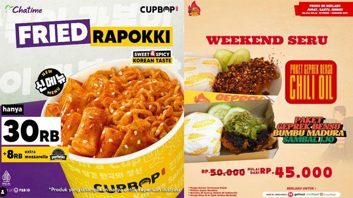 Promo Makanan Minuman Pekan Ini, Ada CFC PHD Chatime JCO Geprek Bensu ...