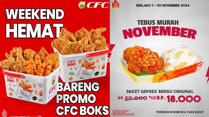 Promo Makanan Minuman Weekend Sabtu 16 November 2024, CFC PHD Chatime ...