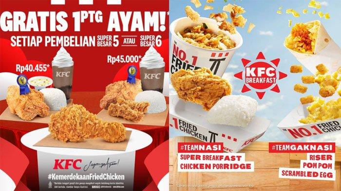 Promo Makanan Promo KFC 26 Agustus 2022, Menu Hemat KFC Breakfast ...