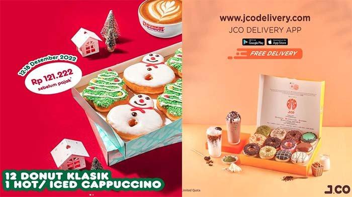 Promo Makanan 13 Desember 2022, JCO Domino Pizza Dunkin Donuts Geprek ...