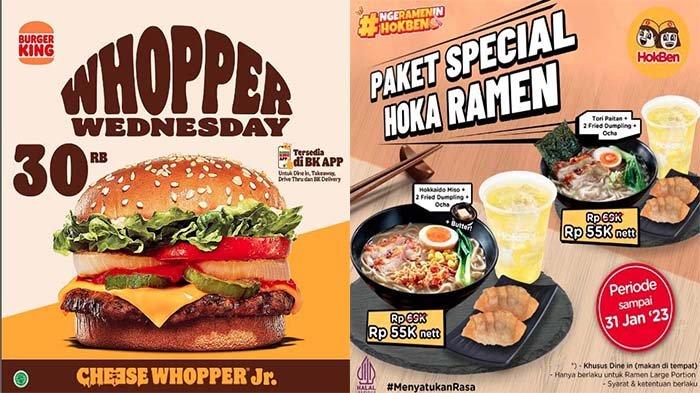 Promo Makanan di Restoran 18 Januari 2023, Ada Menu Pizza Hut Hokben ...