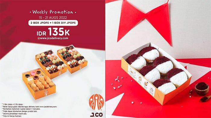 Promo JCO 19 Agustus 2022, Promo Merdeka 2 Box JPops 1 JPops DIY Kit ...