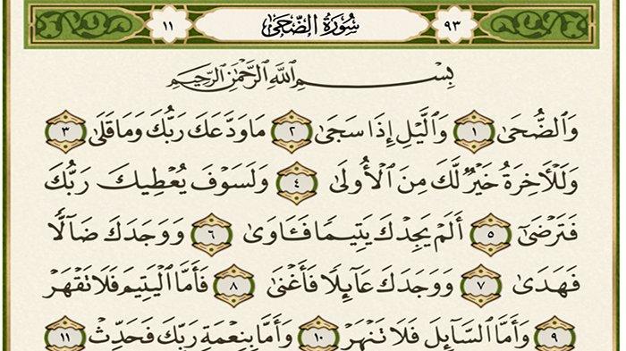 Keutamaan Surat Ad-Dhuha, Penyejuk Hati dan Bentuk Kasih Sayang Allah kepada Rasulullah SAW ...