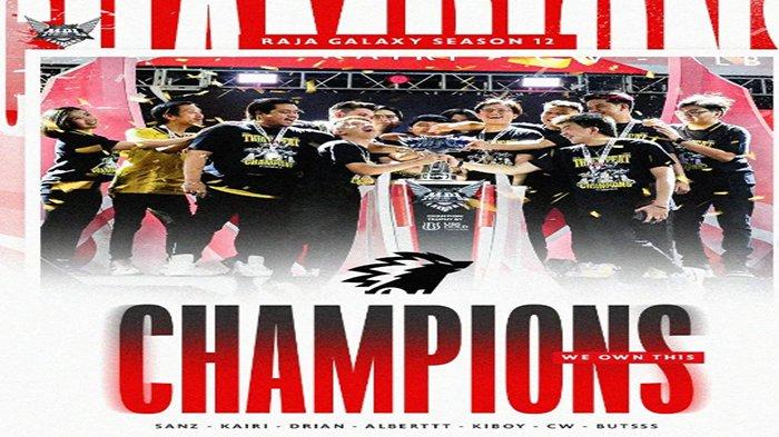 Rekor Baru Onic Juara MPL ID S12 Three Peat Champions Pertama Hasil MPL Season 12, Geek Fam ...