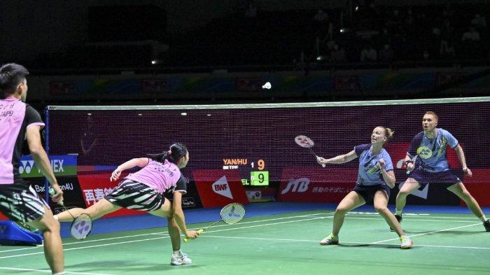 Rekor Mentereng Rehan Naufal/Lisa Ayu atas Thom Gicquel/Delphine Delrue Pra Semifinal Hylo Open ...