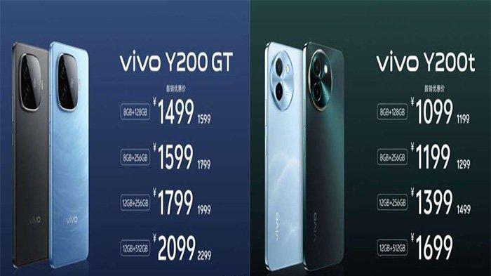Harga Resmi Vivo Y200t dan Vivo Y200 GT Masuk Pasar Indonesia Lengkap Rincian Spesifikasi ...