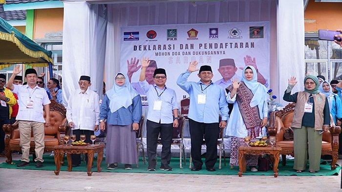 Sebelum Daftar ke KPU, Satono - Hero Deklarasi Bersama Ribuan Pendukung - Tribunpontianak.co.id