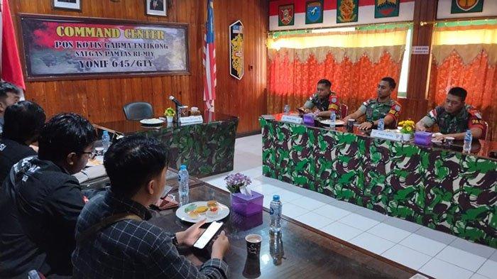 Satgas Pamtas Yonif 645/Gardatama Yudha Terima Audiensi Dari Yayasan Planet Indonesia ...