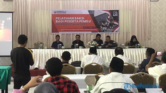 Bawaslu Sambas Beri Pelatihan Saksi Peserta Pemilu 2024 - Tribunpontianak.co.id
