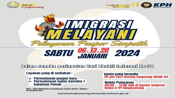 Imigrasi Singkawang Akan Laksanakan Program Layanan Paspor Simpatik 2024 - Tribunpontianak.co.id