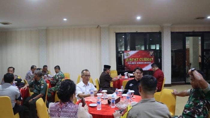 Jumat Curhat, Polres Singkawang Bahas Pengamanan Pawai Lampion dan Tatung - Tribunpontianak.co.id