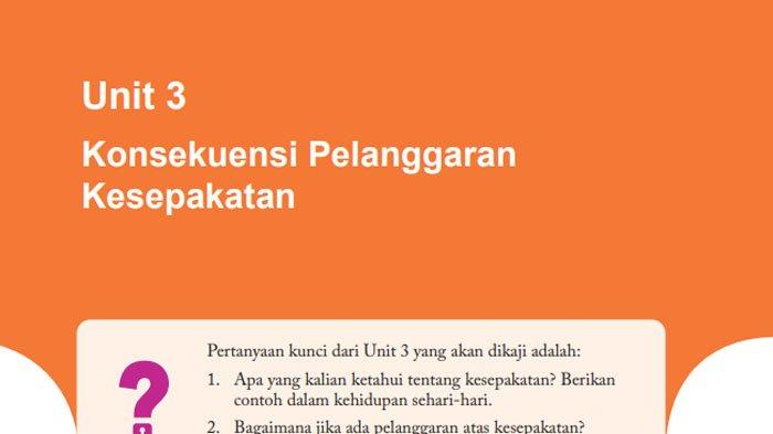 Soal PPKN Kelas 11 SMA Kurikulum Merdeka, Uji Pemahaman Unit 3 Norma Kesepakatan Bagian 2 ...