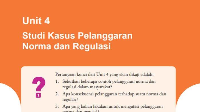 Soal PPKN Kelas 11 SMA Kurikulum Merdeka, Uji Pemahaman Unit 4 Pelanggaran Norma Halaman 97 - 98 ...