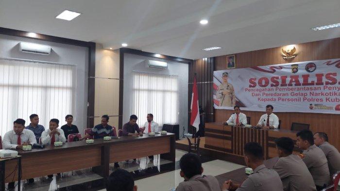 Sosialisasikan P4GN, Sat Narkoba Polres Kubu Raya Tingkatkan Pengetahuan dan Wawasan Personel ...