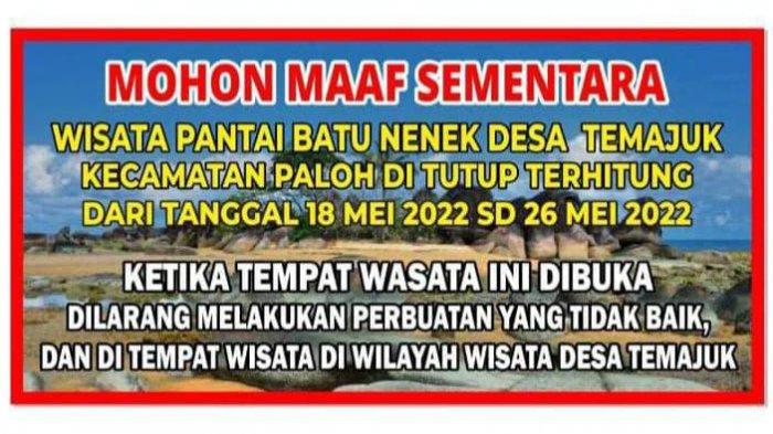 Ramai Rekaman Suara dan Baliho Pantai Batu Nenek Temajuk Ditutup, PJ ...