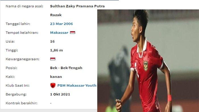 UPDATE Harga Pasaran Sulthan Zaky Kontrak Bersama PSM Habis 31 Mei 2026 ...