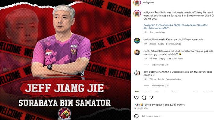 Update Skuad Surabaya Samator Livoli Divisi Utama 2023, Pelatih Jeff Jiang Jie Merapat ...