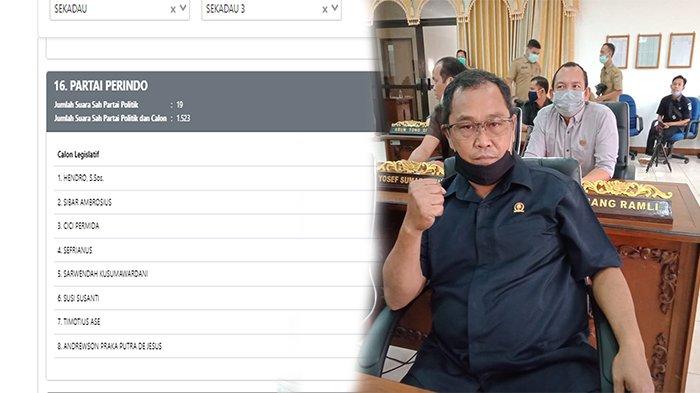 Real Count KPU Pileg 2024, Timotius Ase Pimpin Suara PERINDO Masuk Perlemen Dapil 3 Sekadau ...