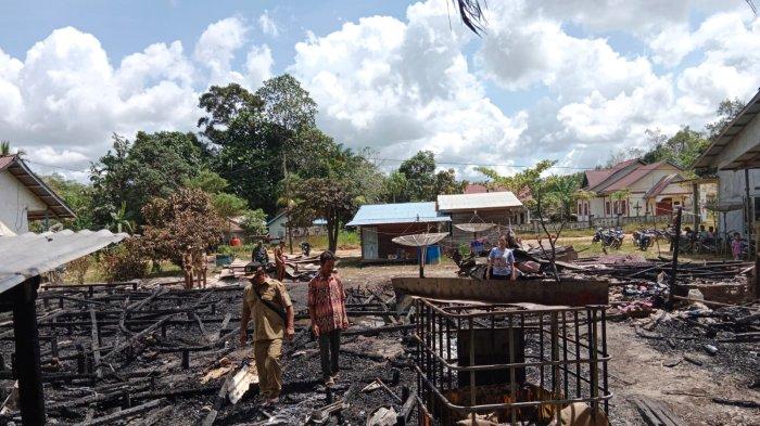 2 Unit Rumah dan 1 Polindes Terbakar di Ketungau Hilir Sintang, Satu Orang Alami Luka Bakar ...
