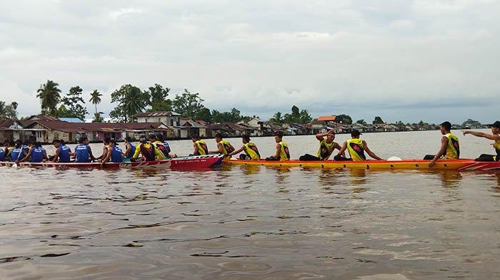 Tim Nuan Tenang Keluar Sebagai Pemenang Lomba Sampan Bidar dalam Event Pesona Kulminasi ...