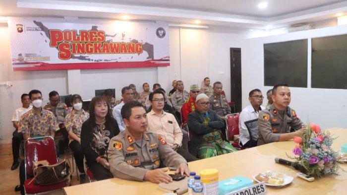 Polres Singkawang, Tokoh Masyarakat dan Pelajar Ikuti Zoom Meeting Dialog Penguatan Internal ...