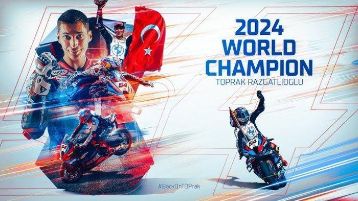 Toprak Razgatlioglu Resmi Juara Dunia WSBK 2024 - Tribunpontianak.co.id