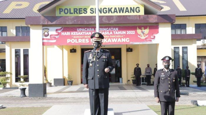 Kapolres Singkawang Arwin Amrih Wientama Pimpin Upacara Hari Kesaktian Pancasila ...
