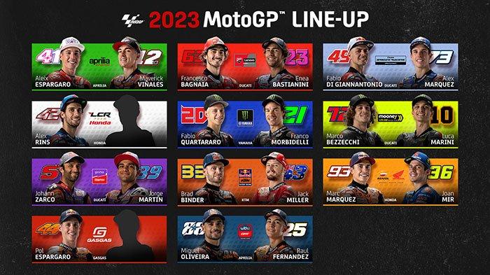 Update Susunan LineUp Nama Pembalap MotoGP 2023 Terbaru Kini Hanya ...
