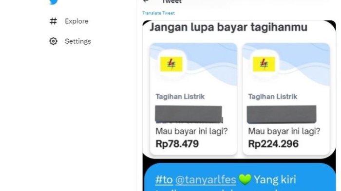 Viral! Jawaban PLN Soal Tagihan Listrik Daya 450 VA Membengkak Sebesar Rp 224.000 ...