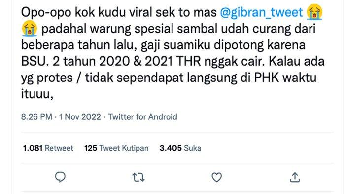 Viral Lagi! Usai BSU, Kini Waroeng SS Disebut Tak Bayar THR Karyawan 2 ...