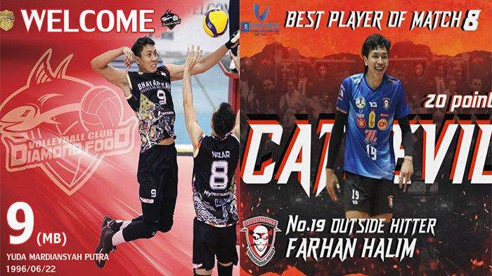 Kapan Duel Tim Farhan Halim vs Yuda Mardiansyah di Liga Voli Thailand ...