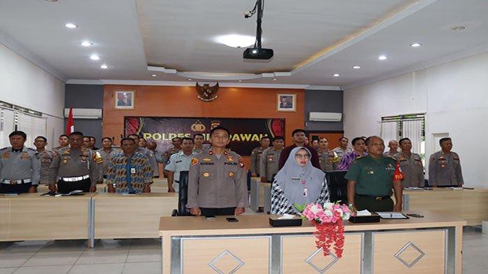 Waka Polres Mempawah Kompol Sutrisno Ikuti Vidcon Rakor Lintas Sektoral