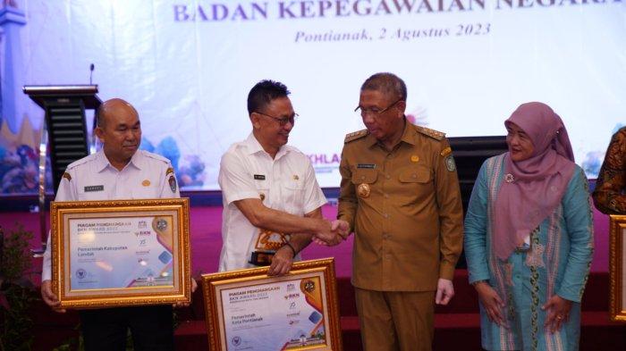 Pemkot Pontianak Borong Dua Kategori BKN Award 2023 - Tribunpontianak.co.id