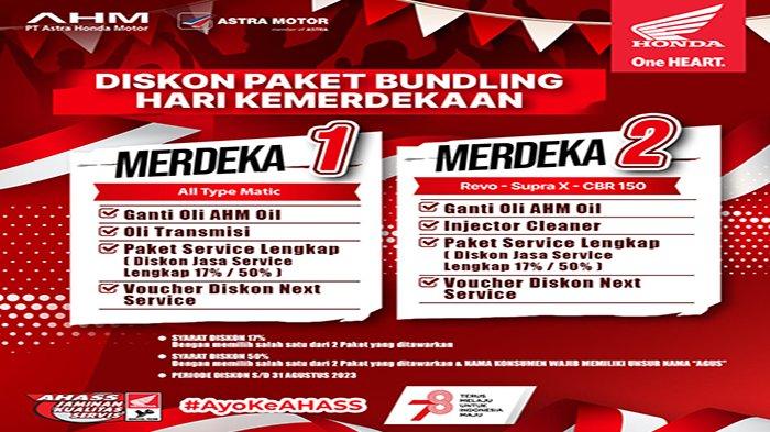 Meraih Merdeka Bersama AHASS, AHASS Kalbar Tawarkan Diskon Jasa Servis ...