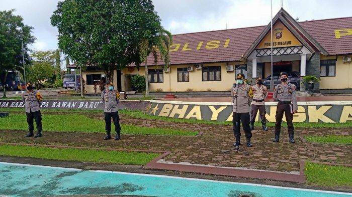 Kapolres Melawi Pimpin Apel Pagi, Ingatkan Netralitas Polri Dalam Pilkada Melawi ...