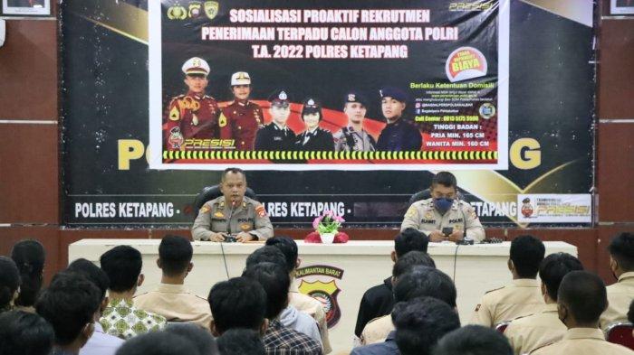 SDM Polres Ketapang Gelar Sosialisasi Proaktif Rekrutmen Penerimaan Polri Tahun 2022 ...