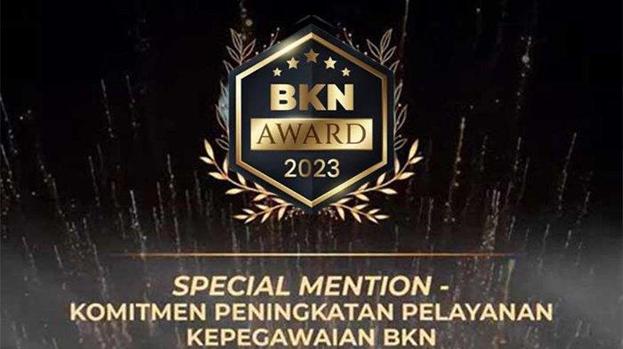 BKPSDM KKU Raih Penghargaan BKN Award 2023 - Tribunpontianak.co.id