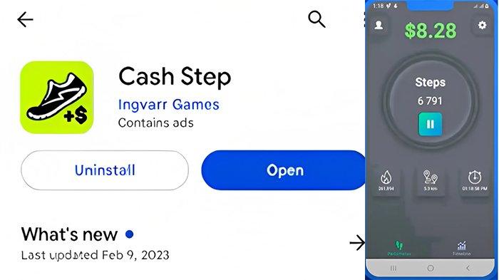 Cara Mudah dapat Uang Modal Jalan Kaki Lewat Aplikasi Cash Step Simak ...