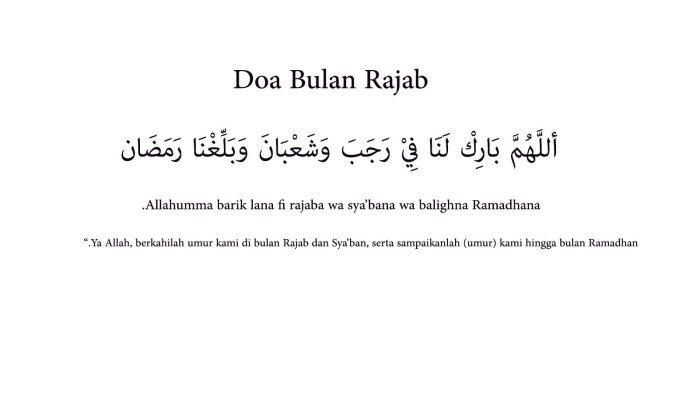 Doa Memasuki Bulan Rajab 2022, Baca Malam Ini Setelah Sholat Maghrib ...
