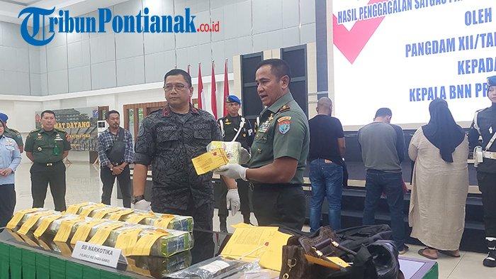 Harisson Apresisi Satgas Pamtas dan Kodam XII/Tpr Gagalkan Penyelundupan Narkotika di Perbatasan ...