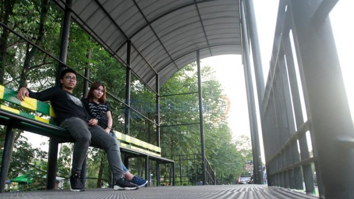 Foto-foto Halte Bus di Taman Akcaya Pontianak - Tribunpontianak.co.id